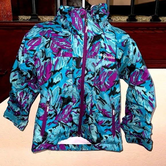 Columbia | Jackets & Coats | Columbia Little Girls Xs Blue And Purple Snow Ski Jacket Fits 57 ...